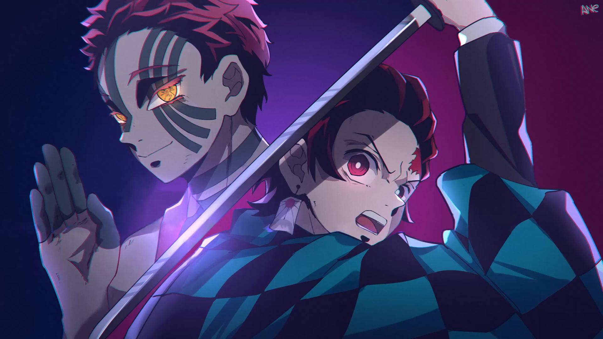 Demon Slayer Fighting Wallpapers - Wallpaper Cave