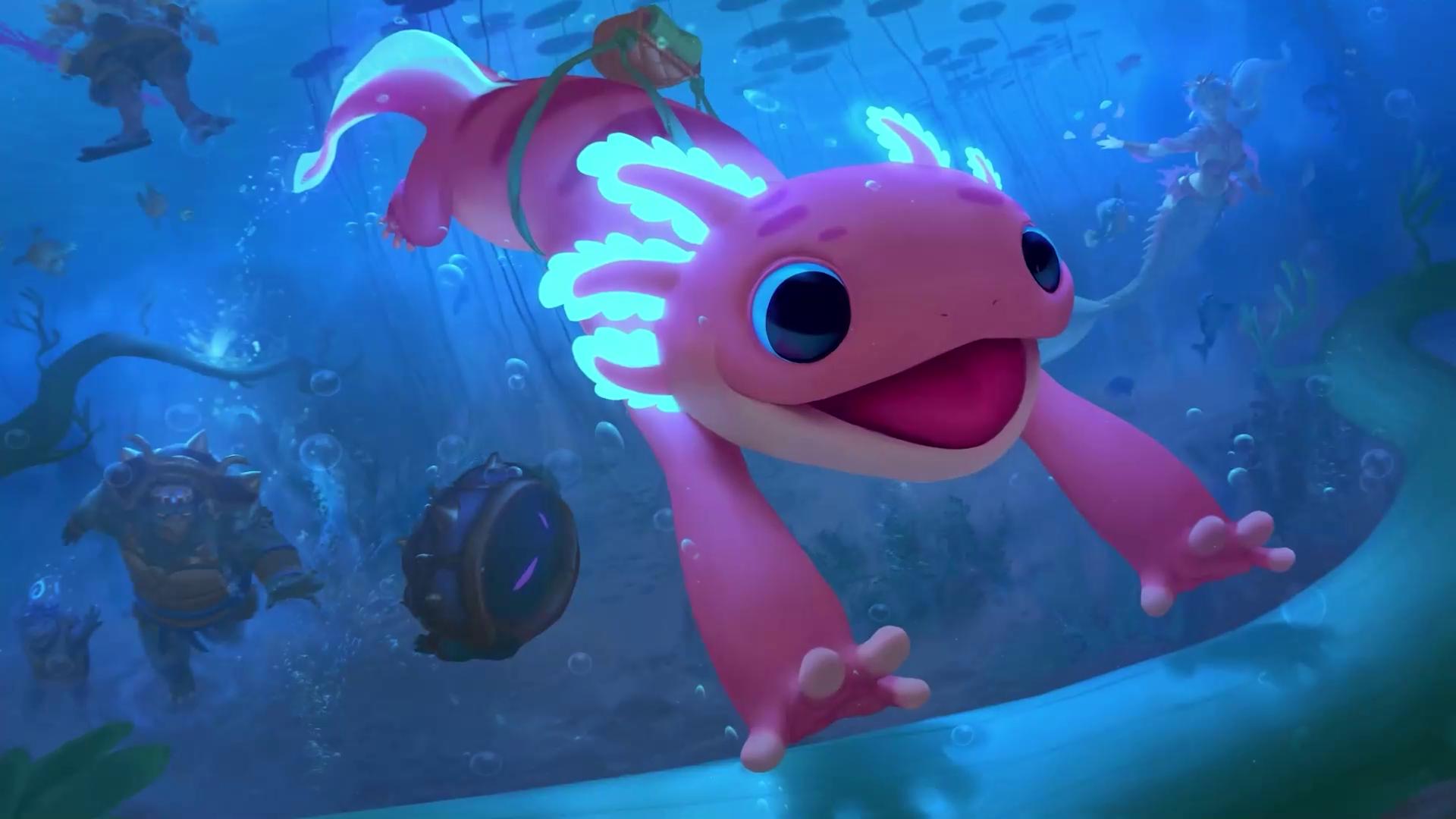 Axolotl Cartoon Wallpapers - Wallpaper Cave