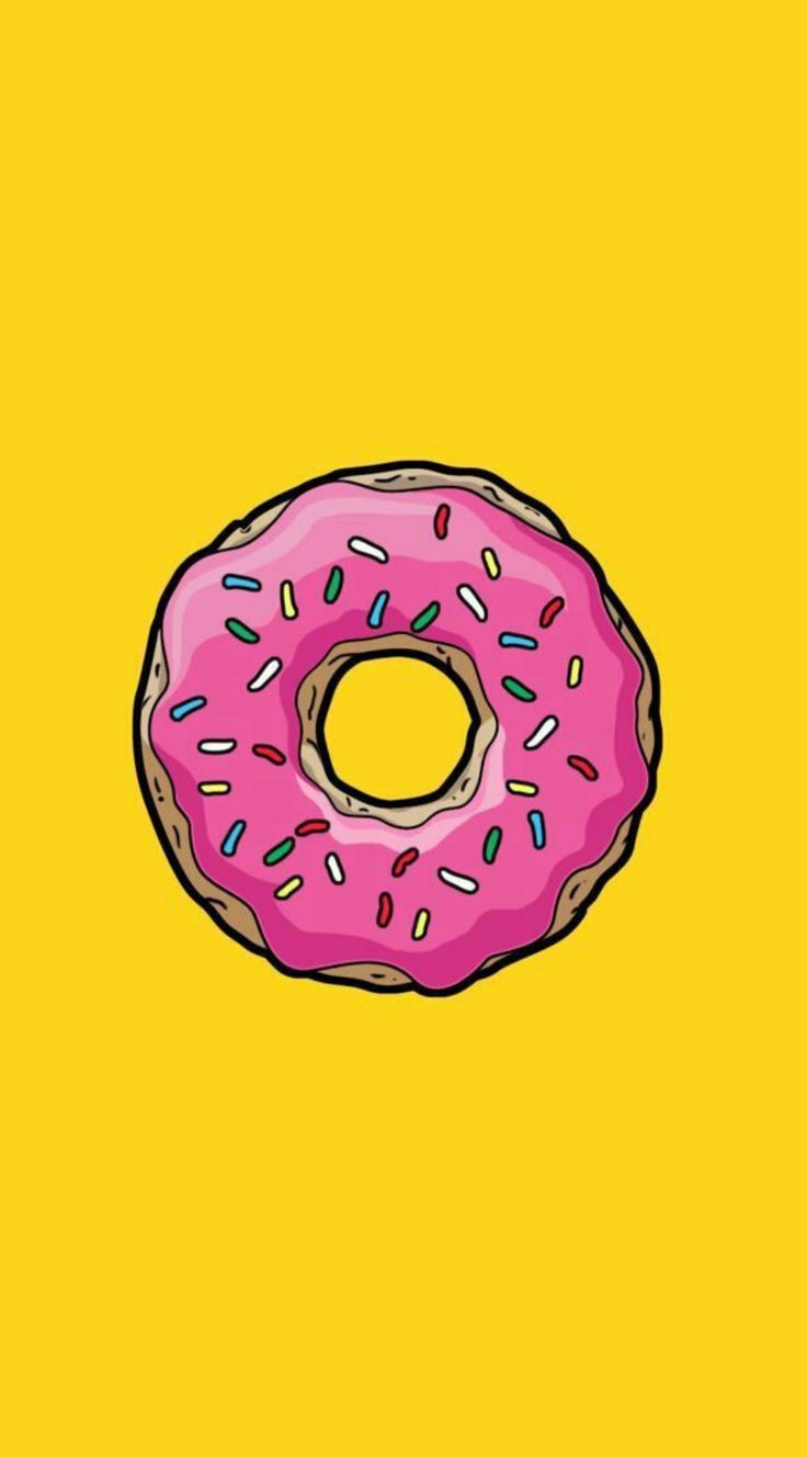 Yellow Donut Wallpapers - Wallpaper Cave