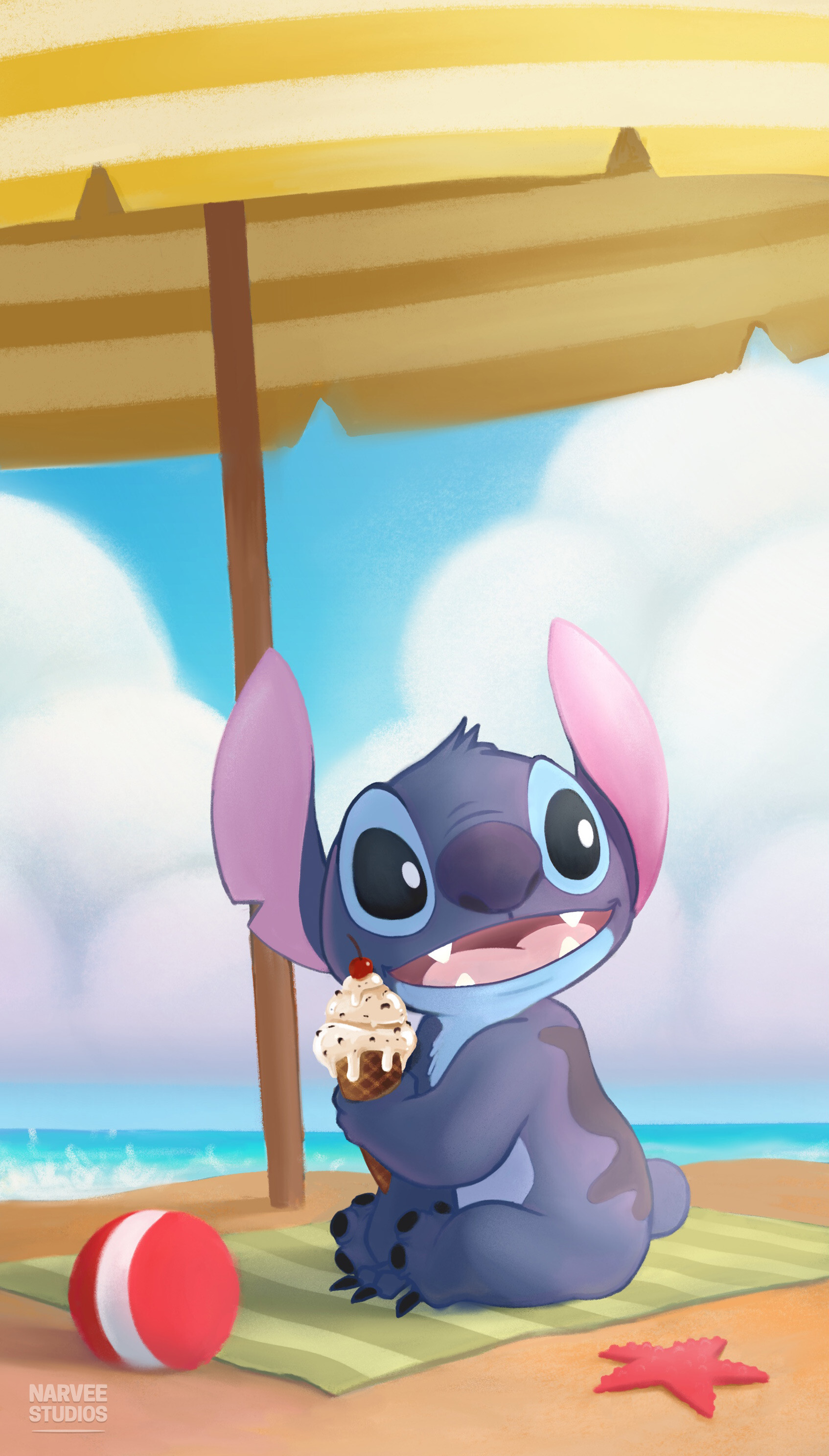 Stitch Ice Cream Wallpapers - Wallpaper Cave