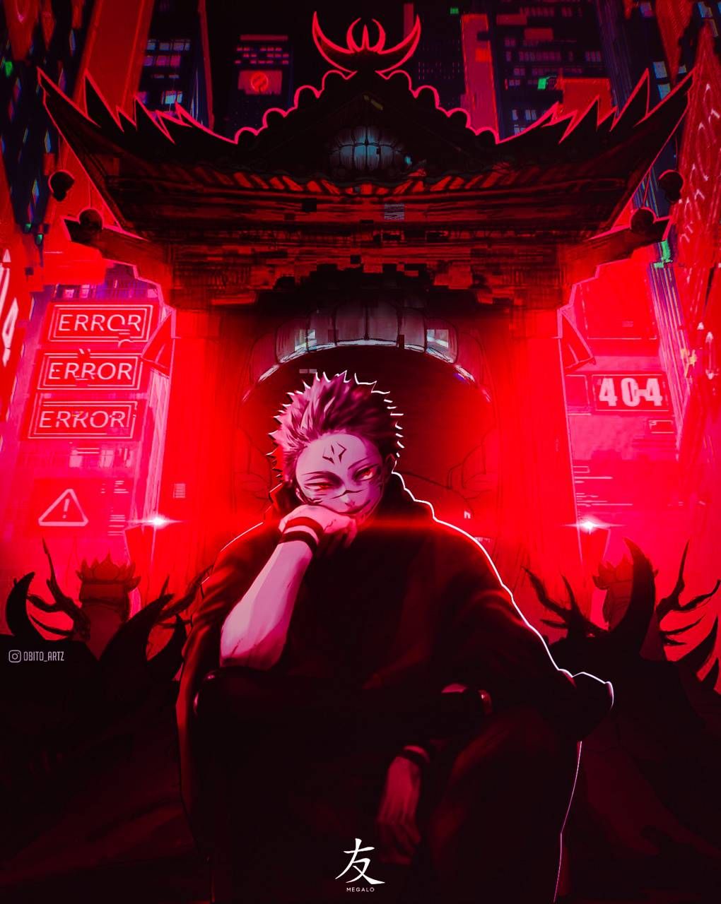 Sukuna Red Wallpapers - Wallpaper Cave