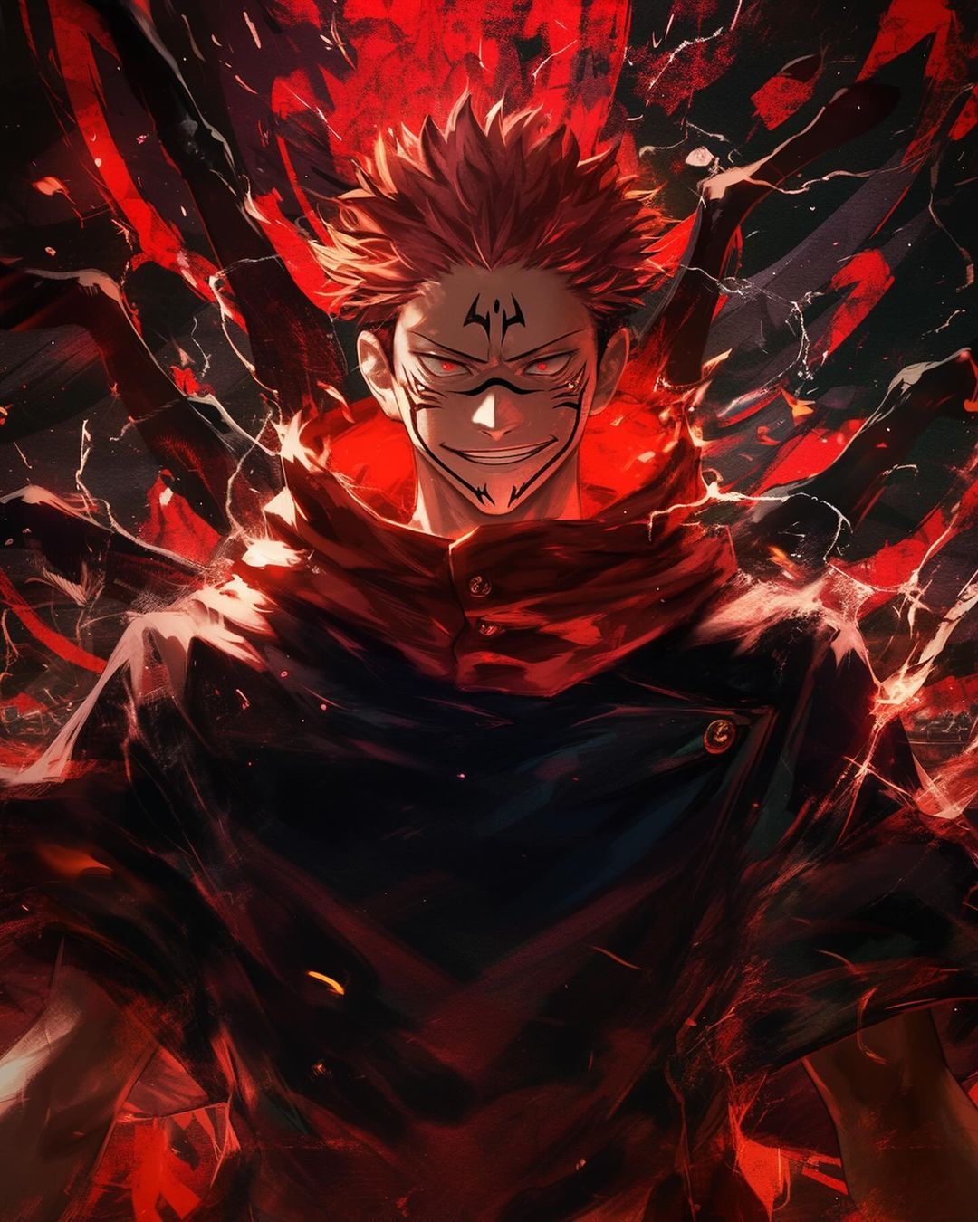 Sukuna Red Wallpapers - Wallpaper Cave