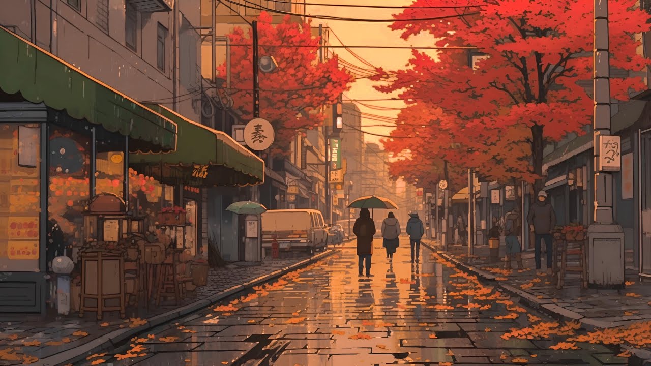 Lofi Autumn Desktop Wallpapers - Wallpaper Cave