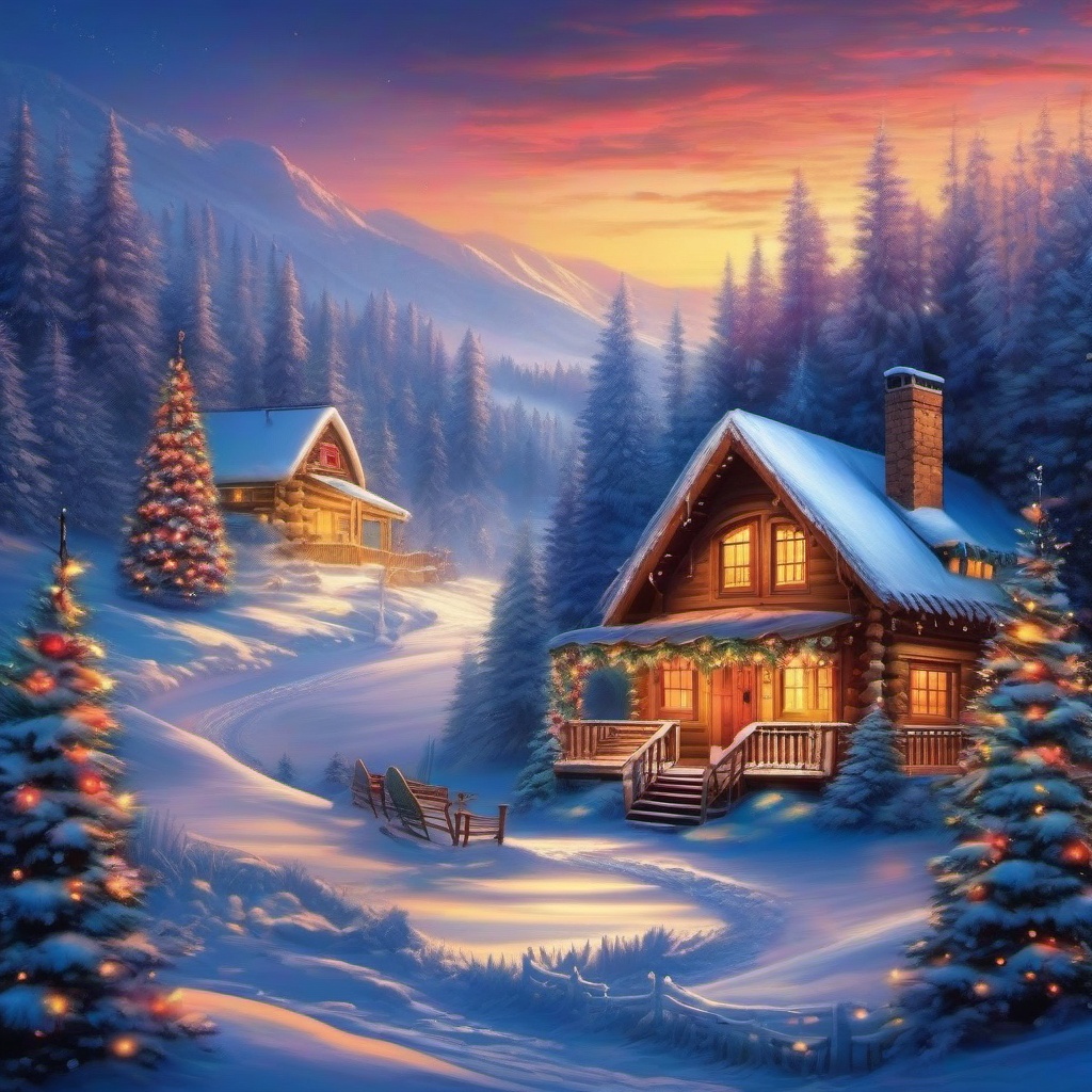 Christmas Cabin Winter Wallpapers - Wallpaper Cave