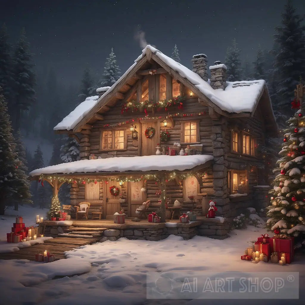 Christmas Cabin Winter Wallpapers - Wallpaper Cave