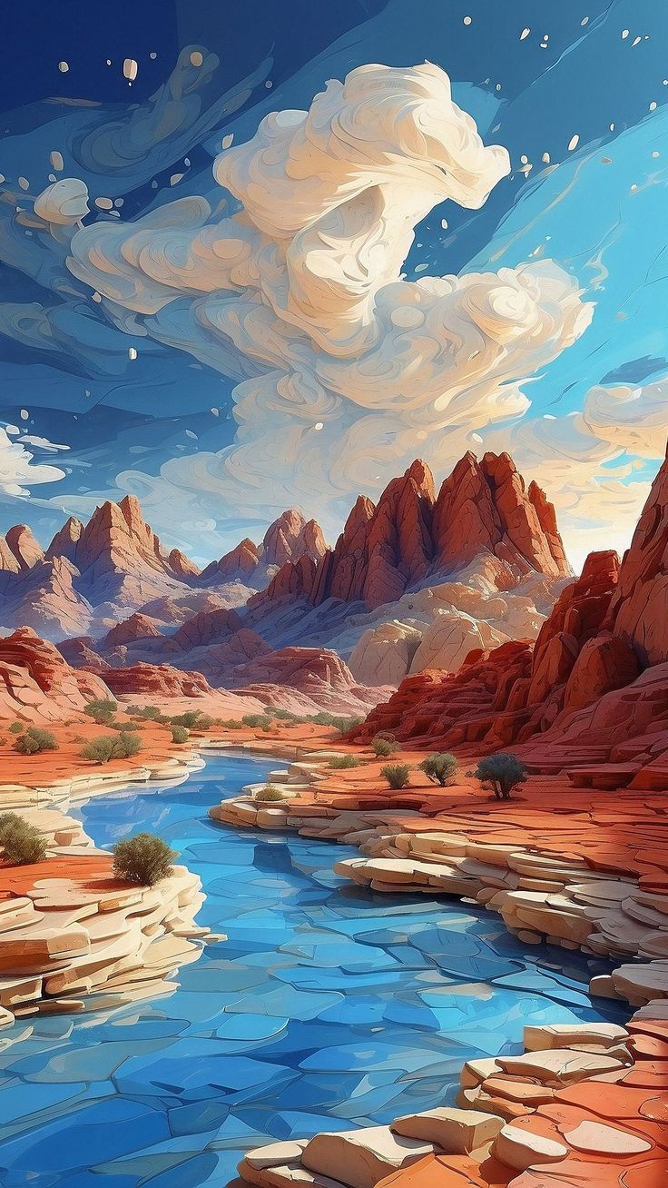 Digital Landscape Phone Wallpapers - Wallpaper Cave