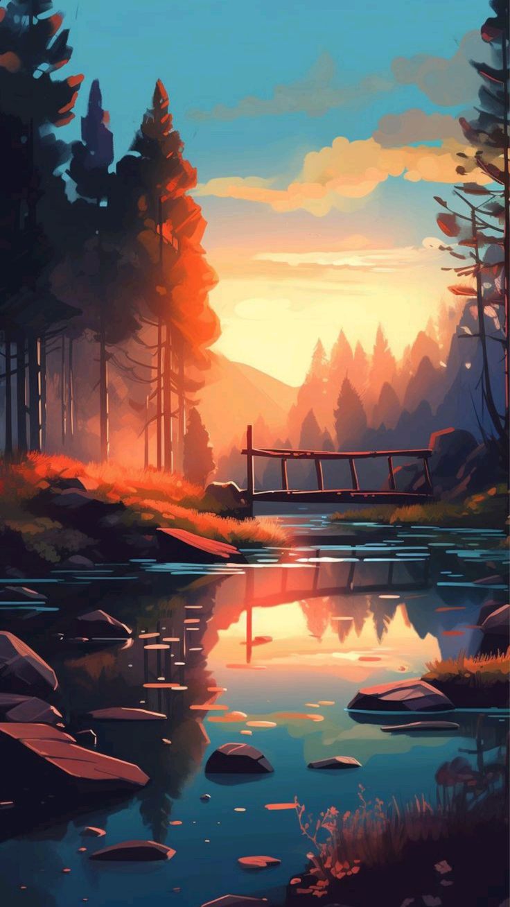 Digital Landscape Phone Wallpapers - Wallpaper Cave