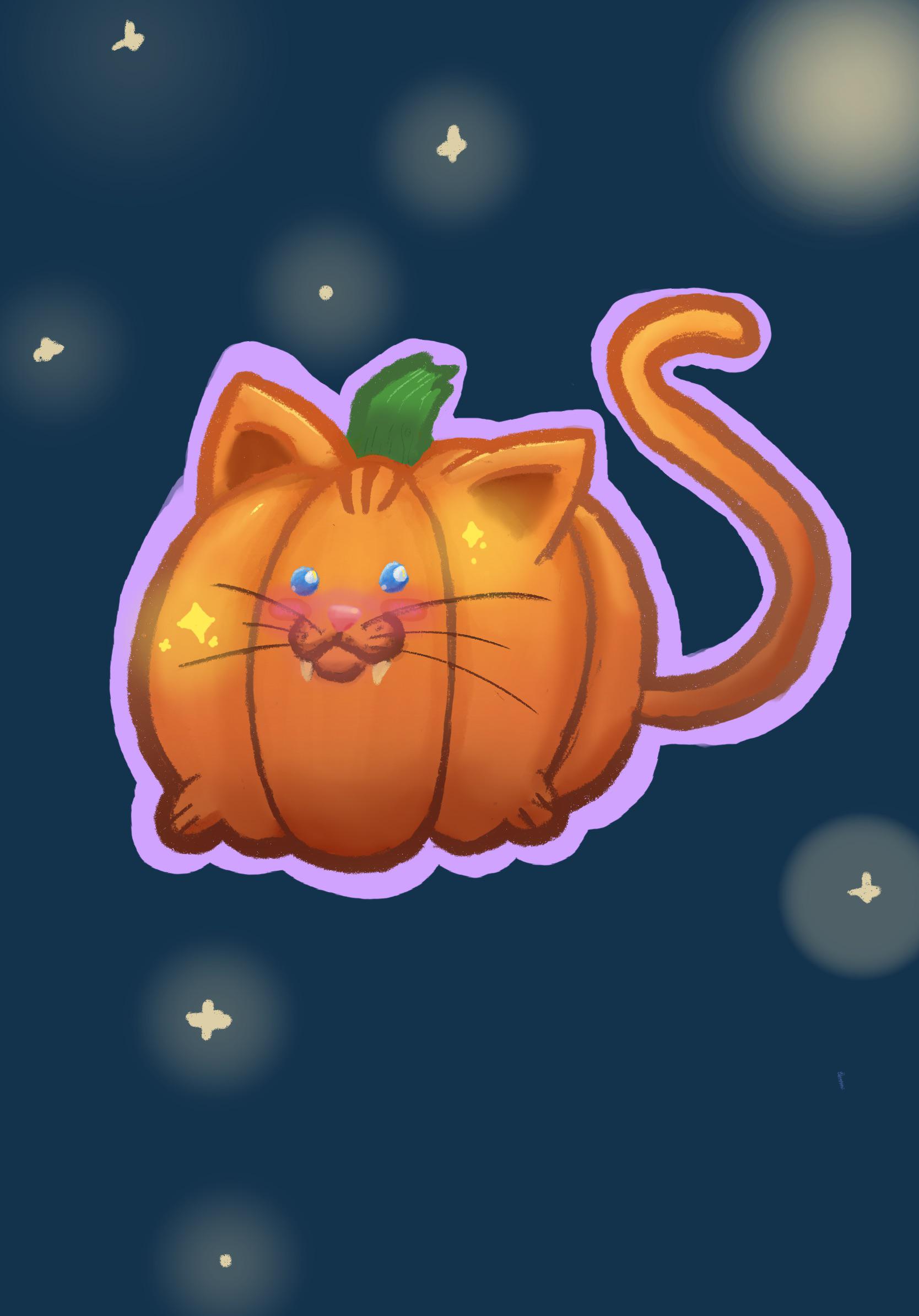 Autumn Cat Cartoon Wallpapers - Wallpaper Cave