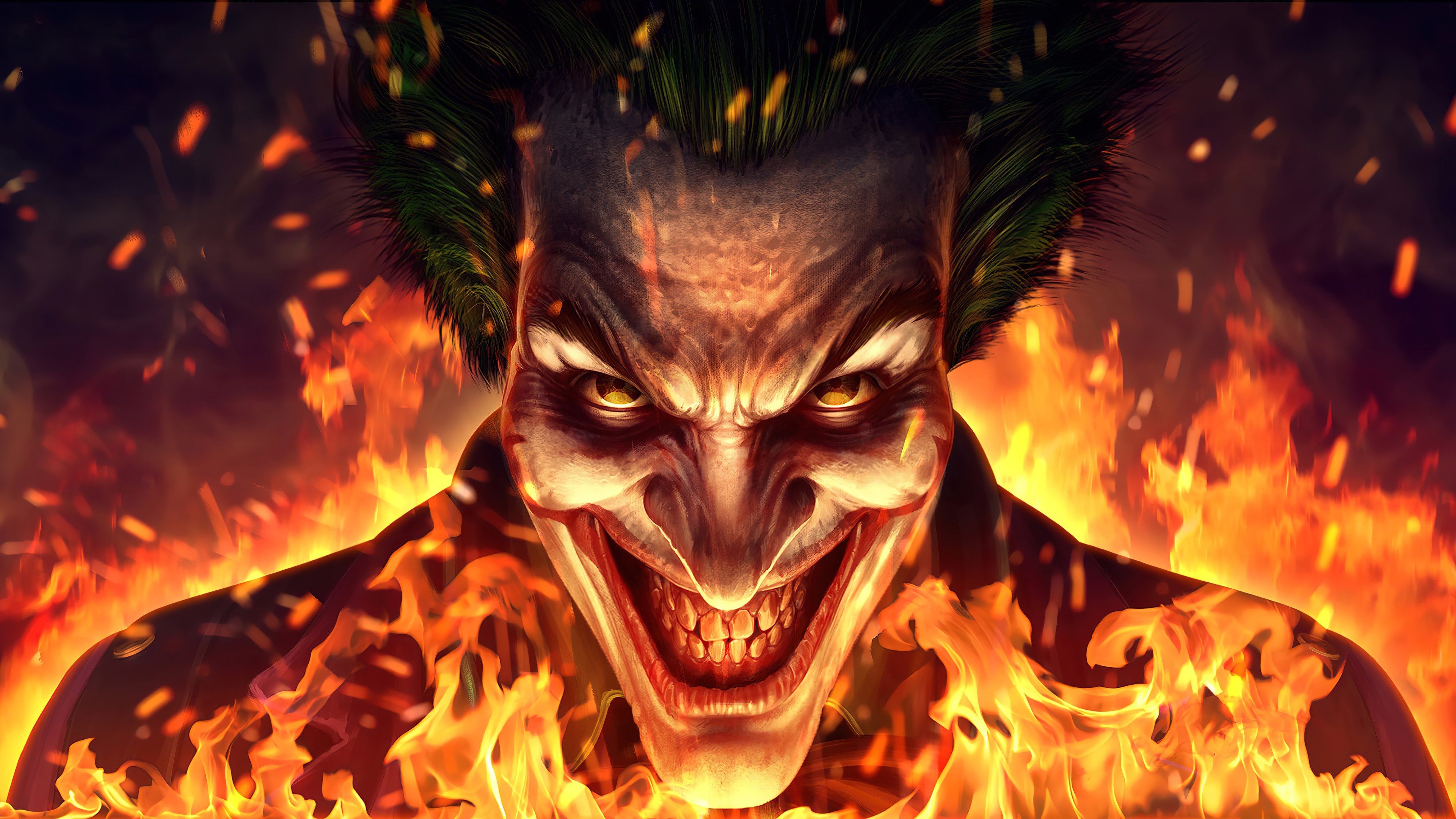 Joker On Fire Wallpapers - Wallpaper Cave