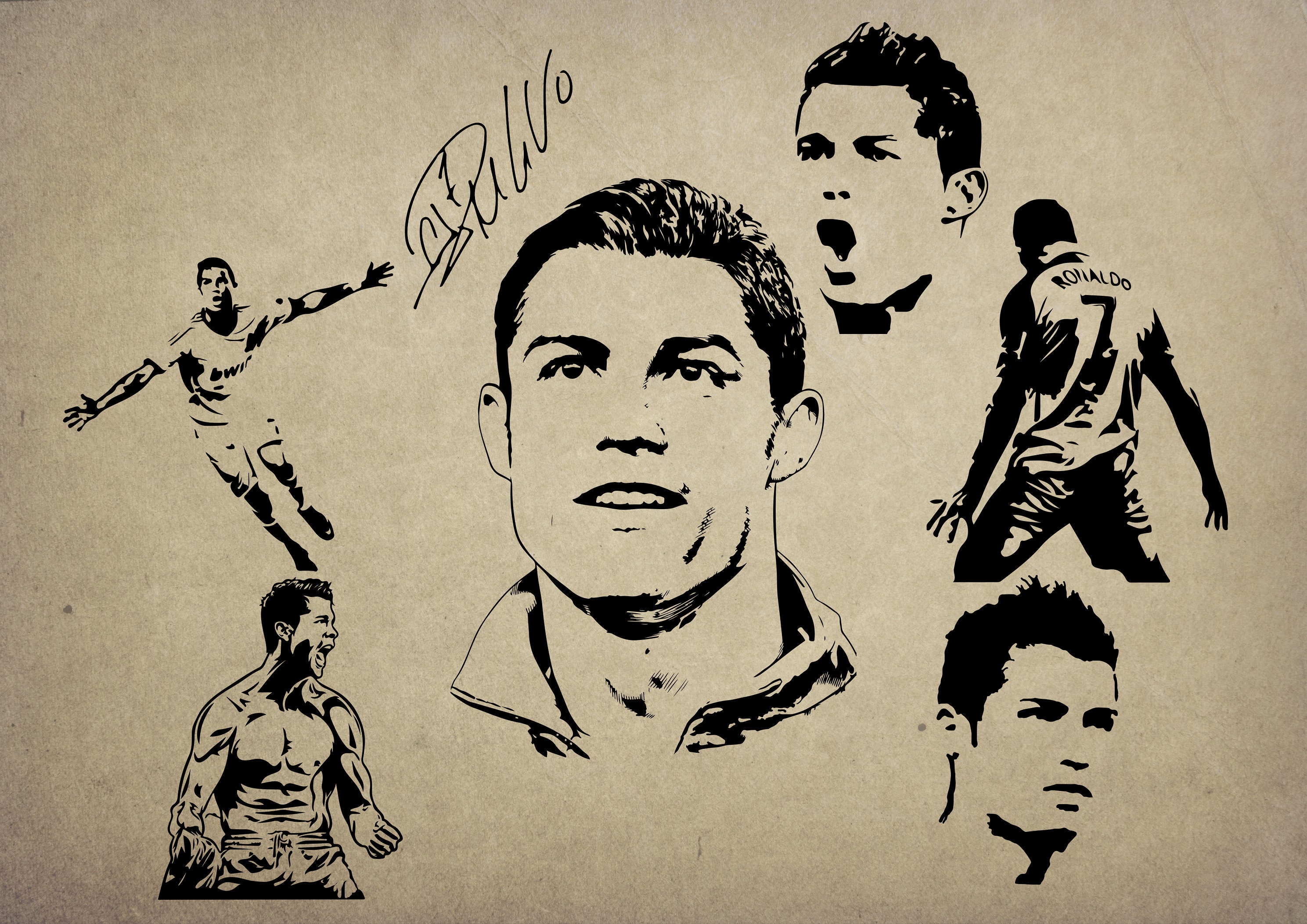 Ronaldo Vector Wallpapers - Wallpaper Cave