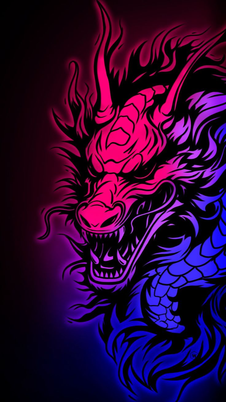 Blue And Red Dragon Wallpapers - Wallpaper Cave