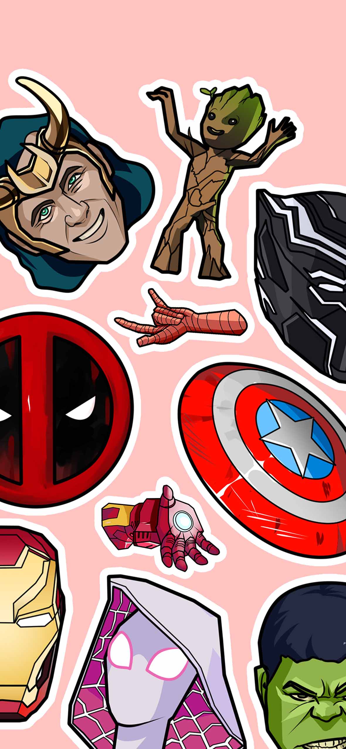 Marvel Doodle Phone Wallpapers - Wallpaper Cave