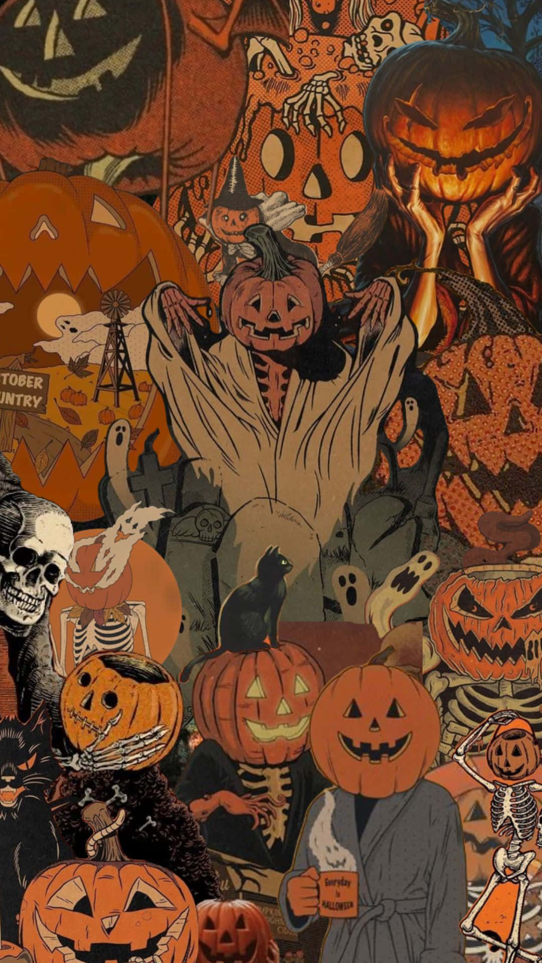 Vintage Halloween Phone Wallpapers - Wallpaper Cave