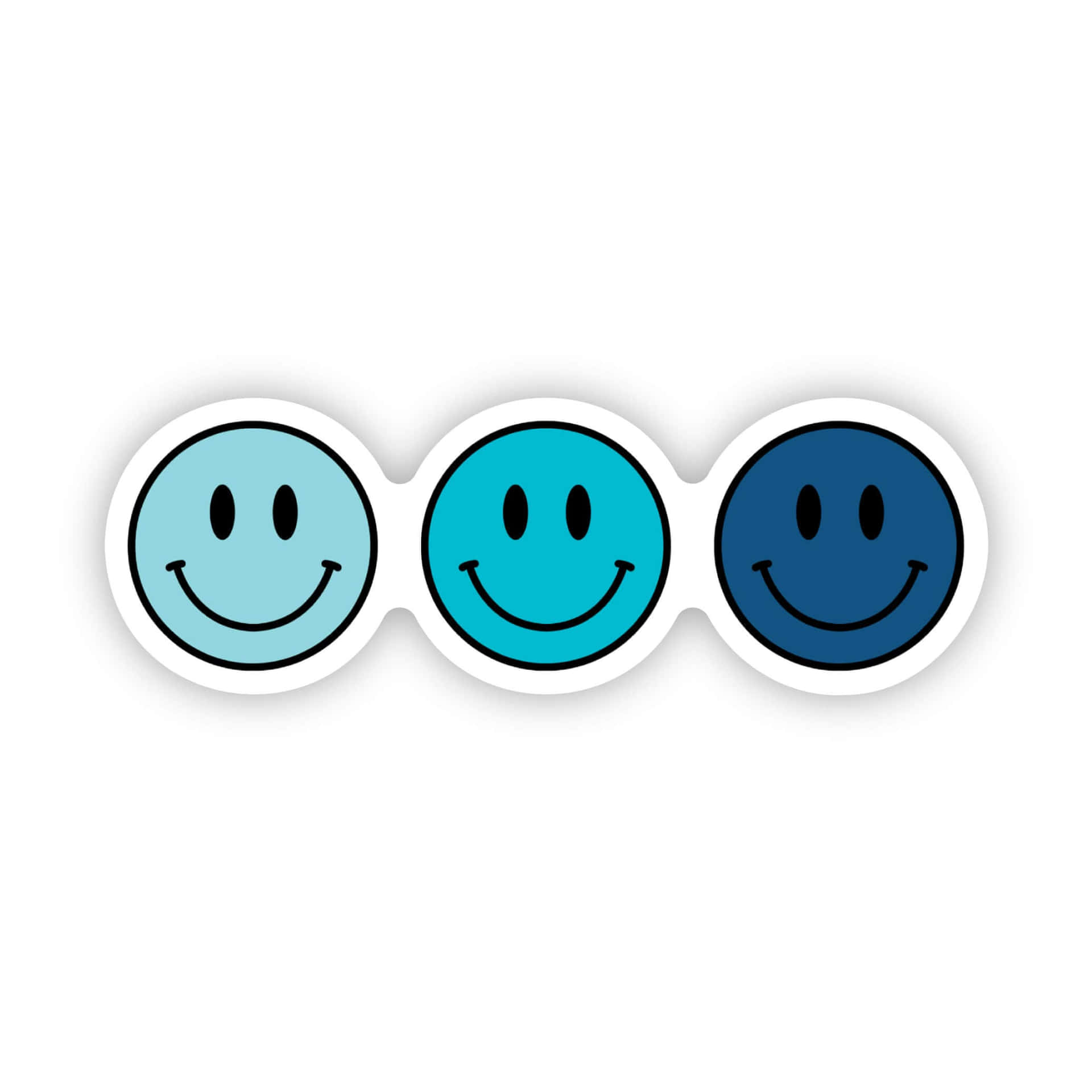 Preppy Smiley Face Blue Wallpapers - Wallpaper Cave