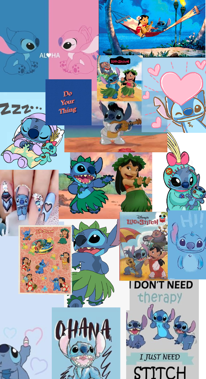 Stitch And Angel Collage Wallpapers - Wallpaper Cave