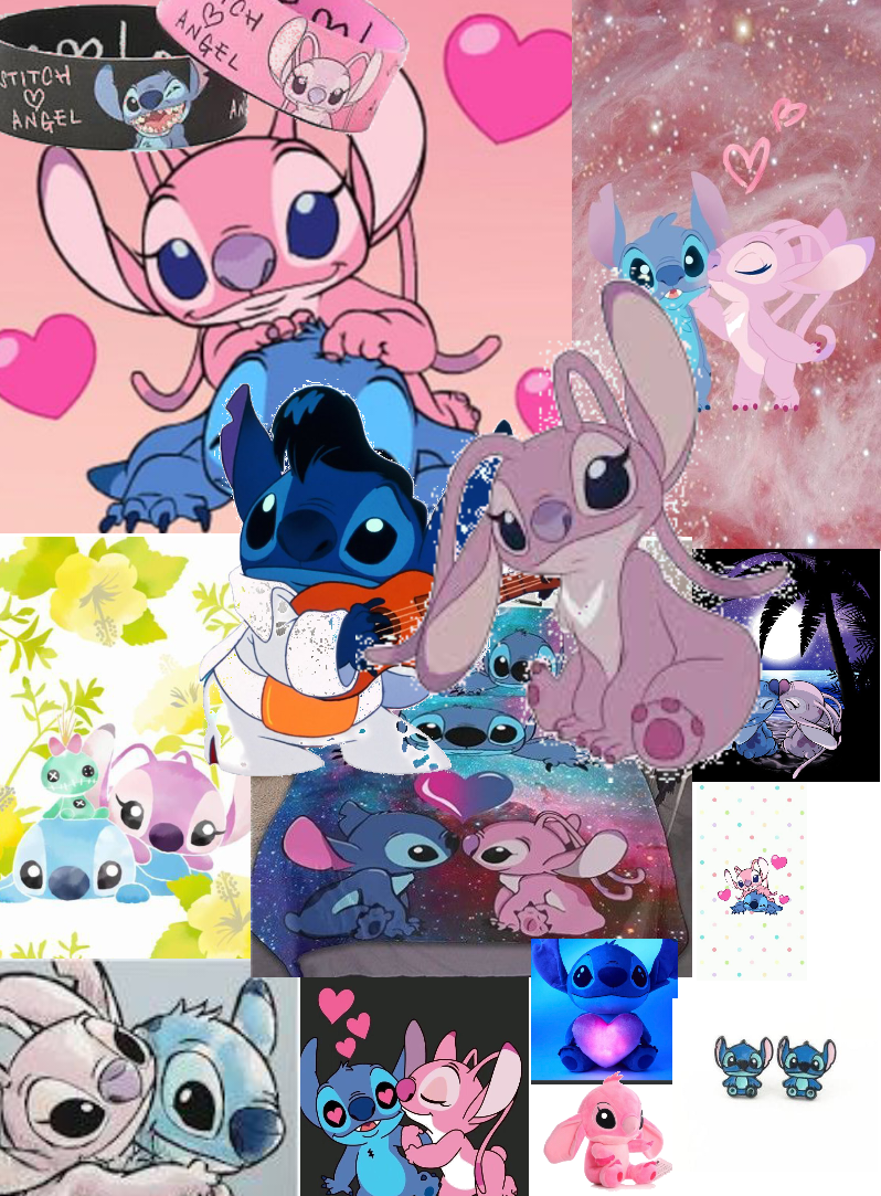 Stitch And Angel Collage Wallpapers - Wallpaper Cave