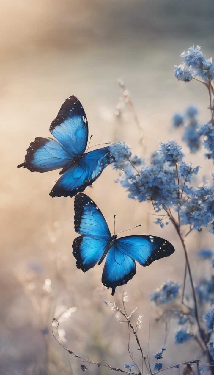 Blue Preppy Butterfly Wallpapers - Wallpaper Cave