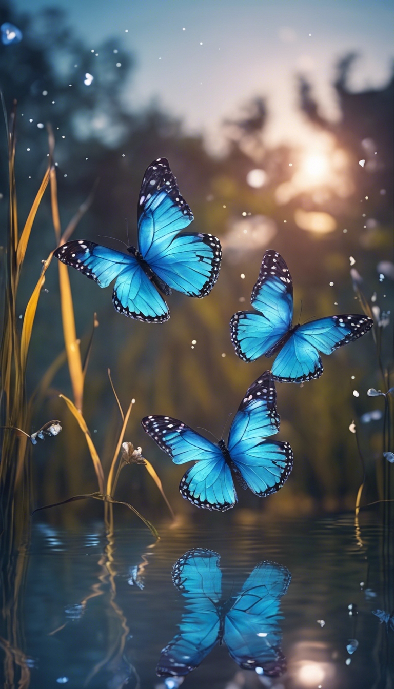 Blue Preppy Butterfly Wallpapers - Wallpaper Cave