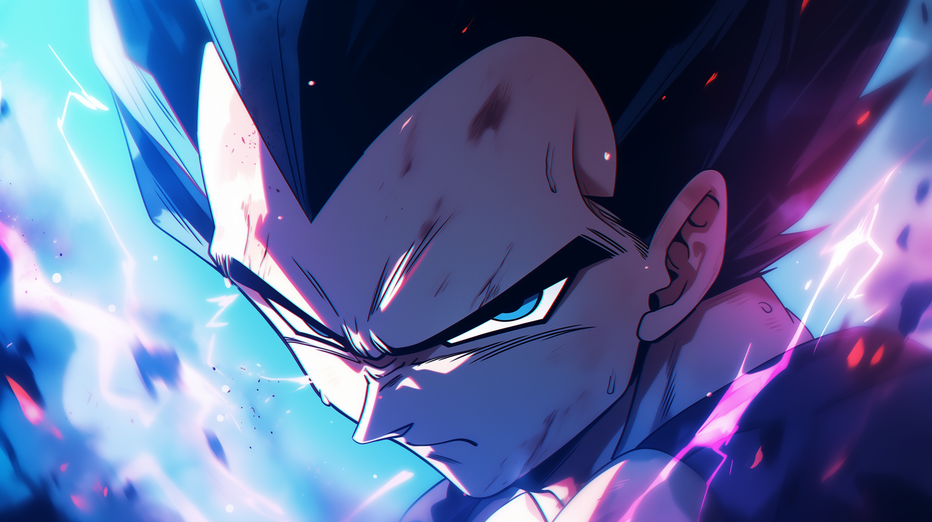 Dragon Ball Z Vegeta Powering Up Wallpapers - Wallpaper Cave