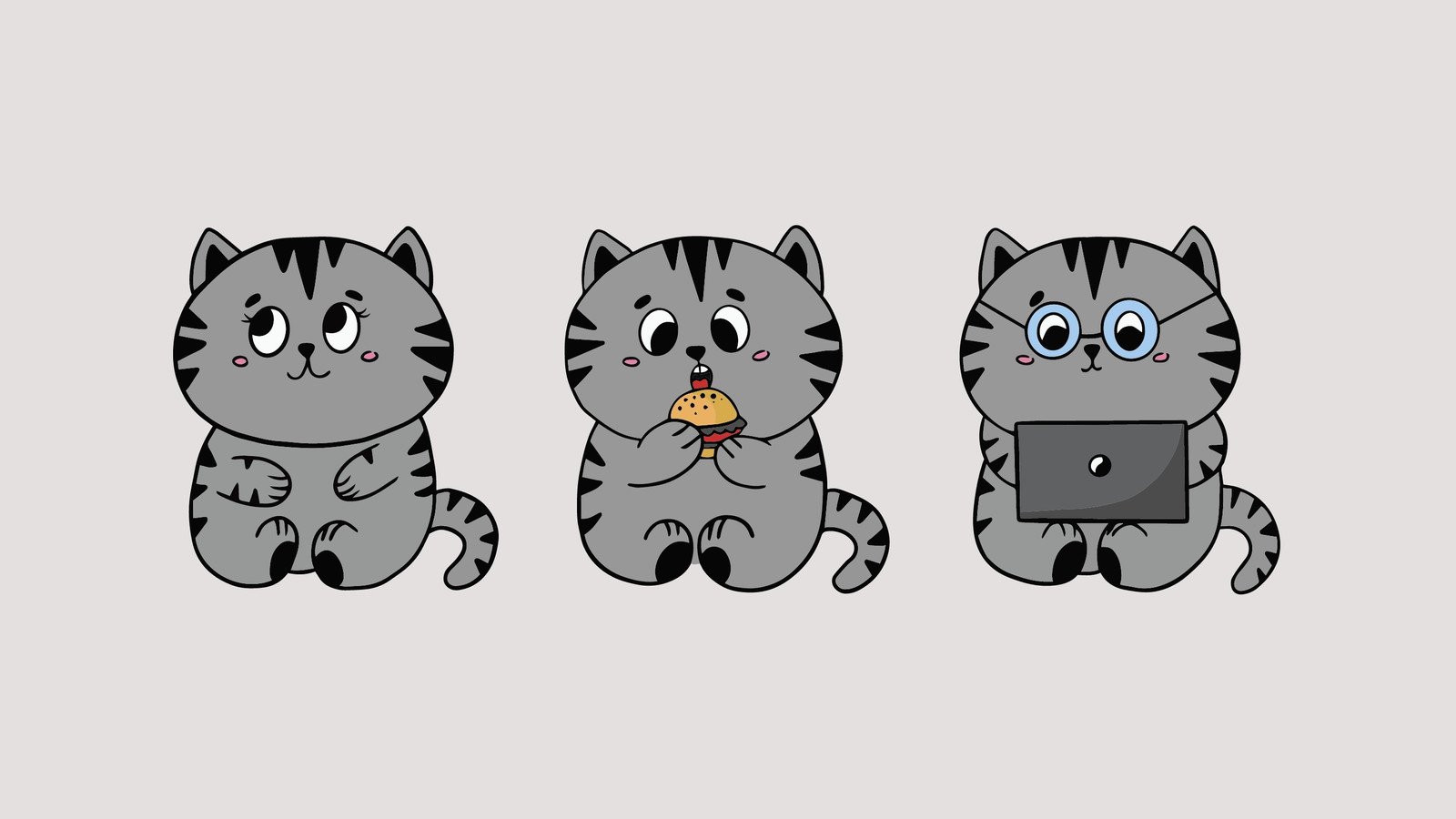 Kawaii Cat Desktop Wallpapers - Wallpaper Cave