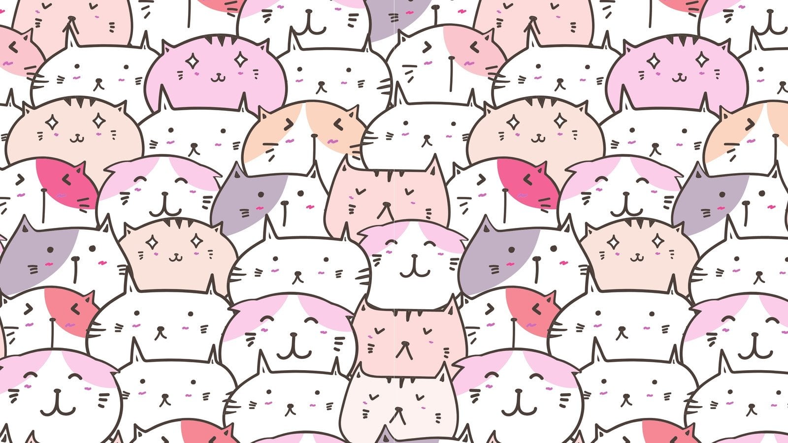 Pink Cat Desktop Wallpapers - Wallpaper Cave