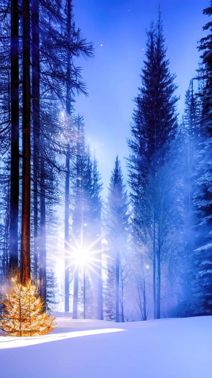 Snow Forest iPhone Wallpapers - Wallpaper Cave