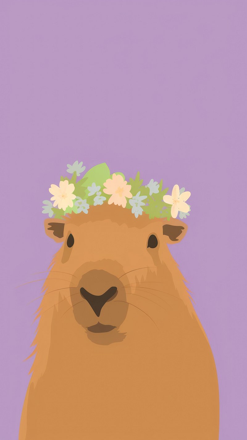 Capybara Cartoon Wallpapers - Wallpaper Cave