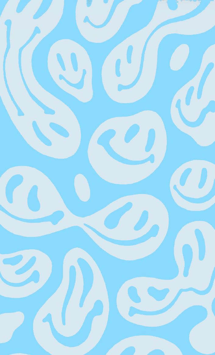 Preppy Smiley Face Blue Wallpapers - Wallpaper Cave