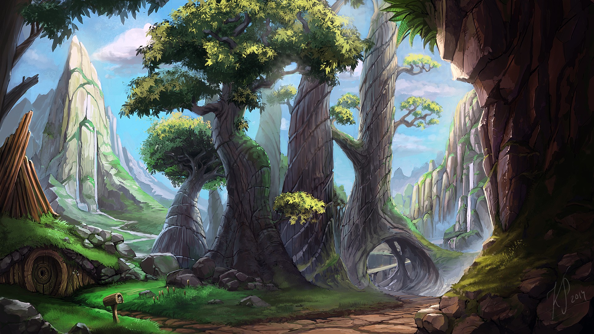 Forest Drawings Wallpapers - Wallpaper Cave