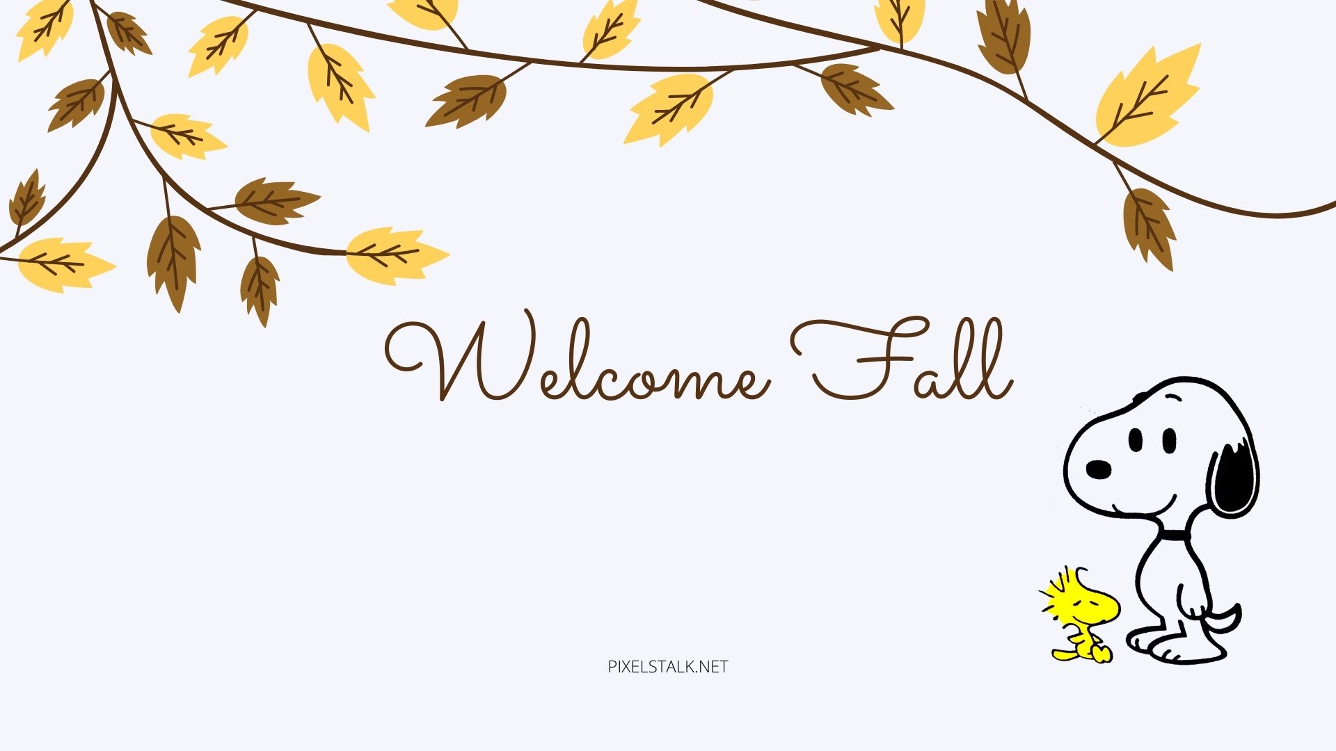 Snoopy Autumn Desktop Wallpapers - Wallpaper Cave