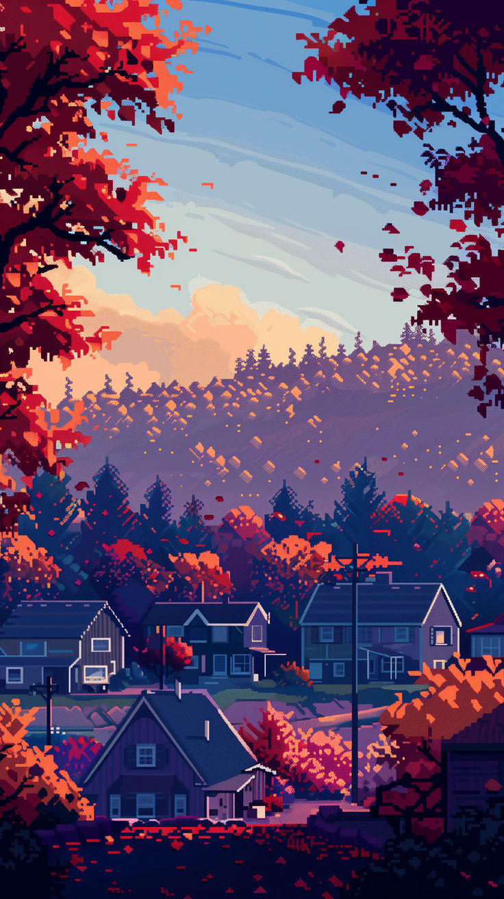 Autumn Pixel Art Phone Wallpapers - Wallpaper Cave