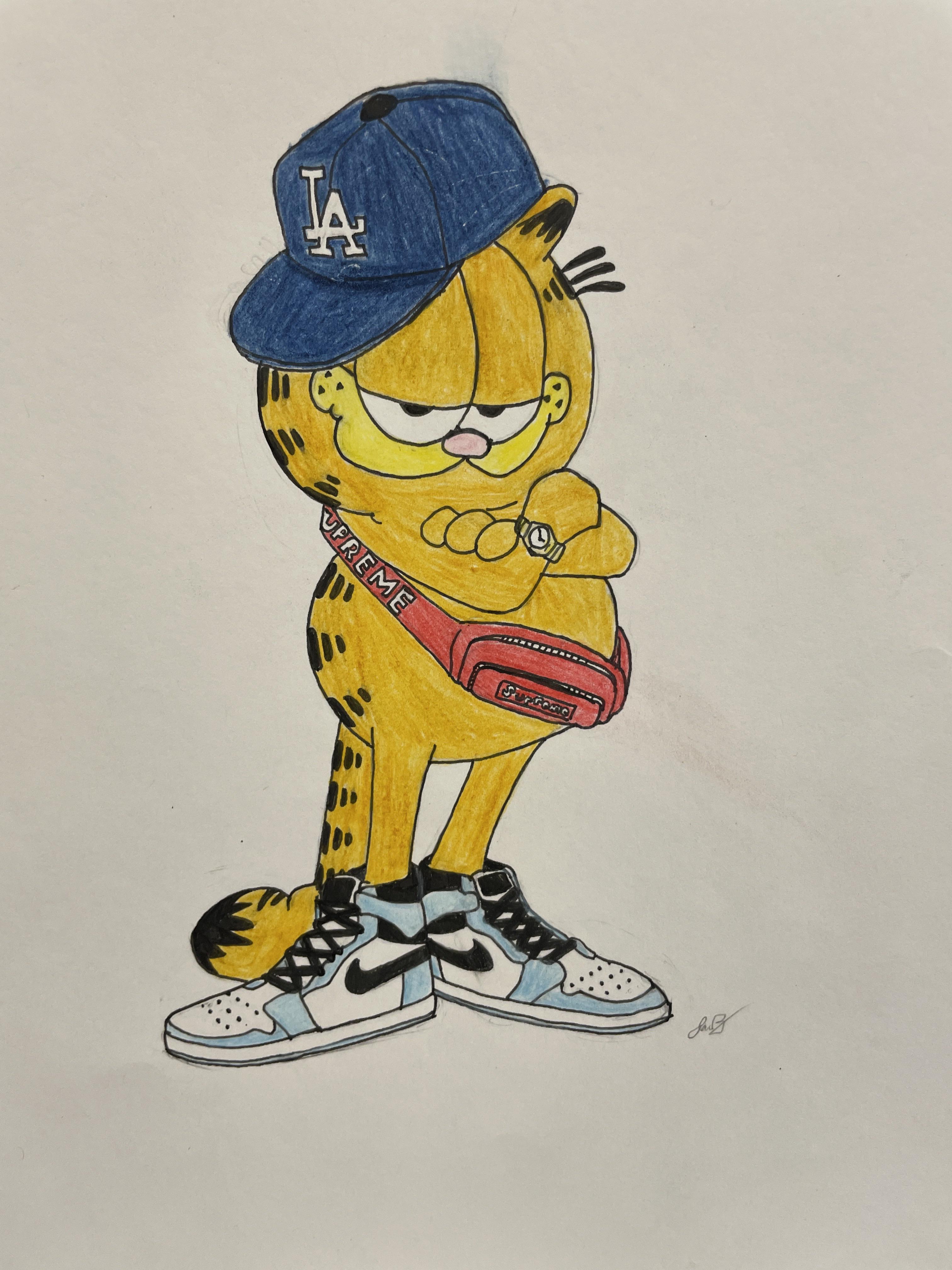 Drippy Garfield Wallpapers - Wallpaper Cave