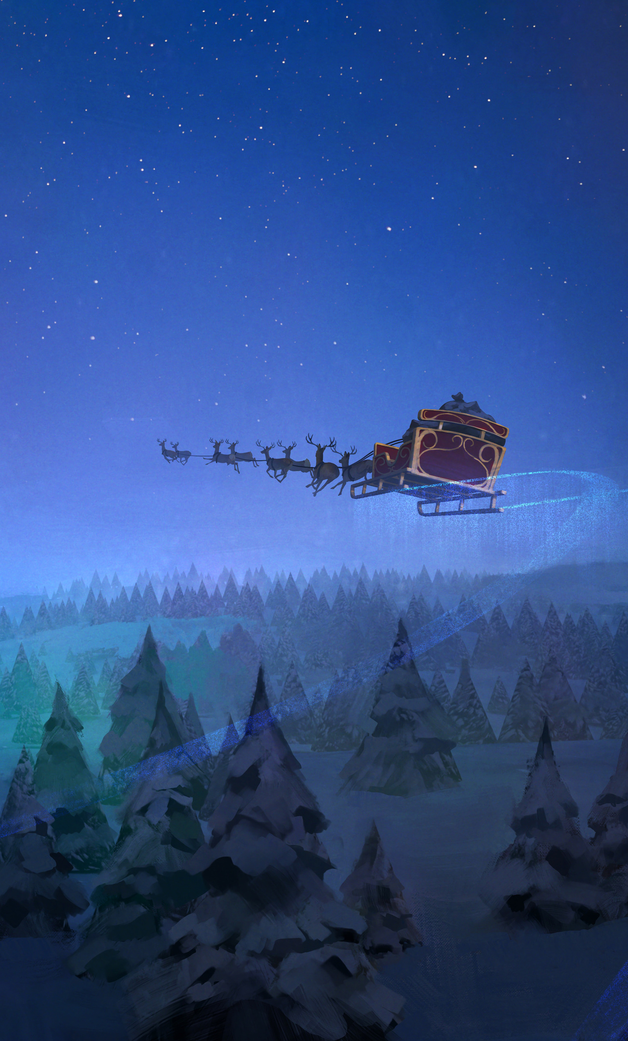 Santa Flying Wallpapers - Wallpaper Cave