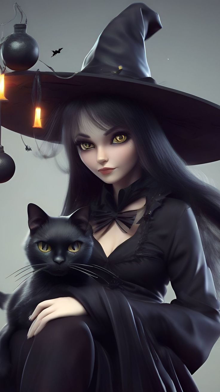Cat Witch Wallpapers - Wallpaper Cave