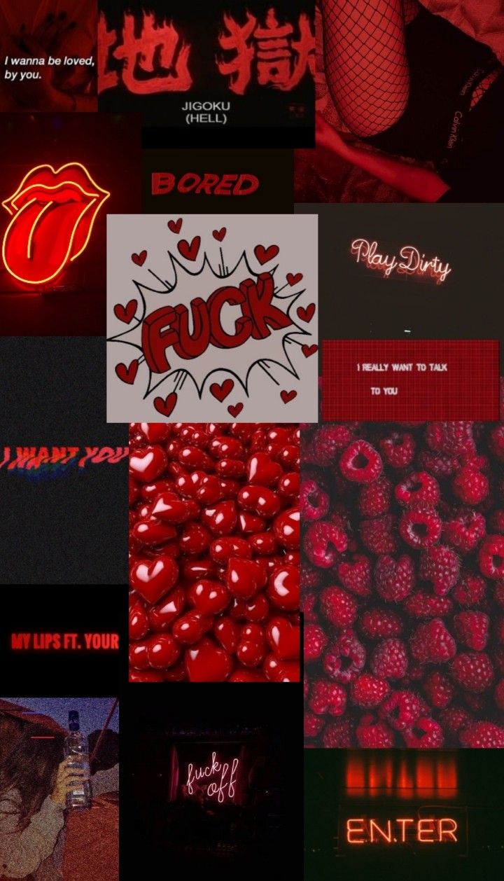 Red Collage iPhone Wallpapers - Wallpaper Cave