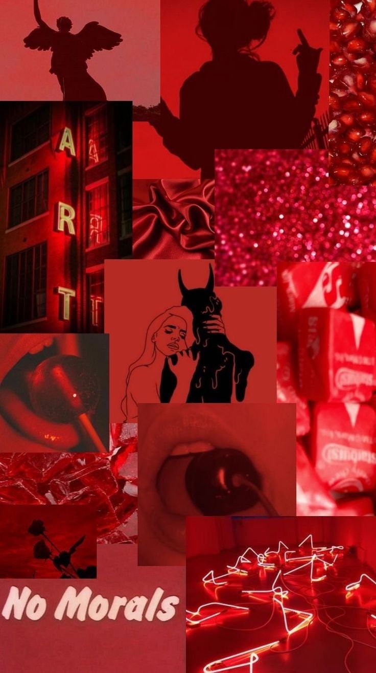 Red Collage iPhone Wallpapers - Wallpaper Cave