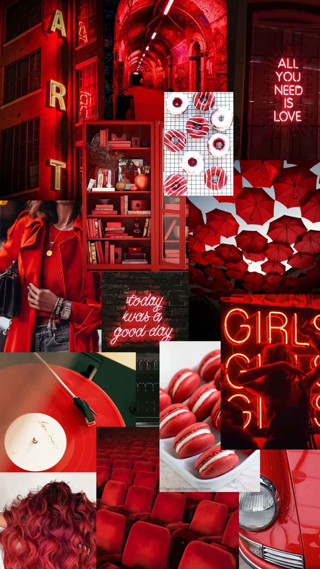 Red Collage iPhone Wallpapers - Wallpaper Cave