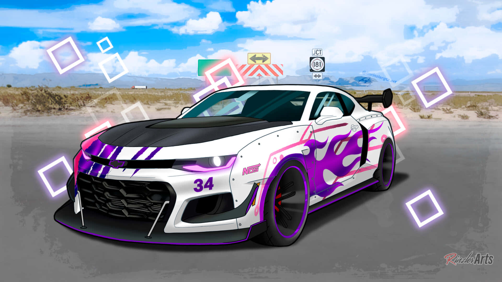 Cars Anime Style Wallpapers - Wallpaper Cave