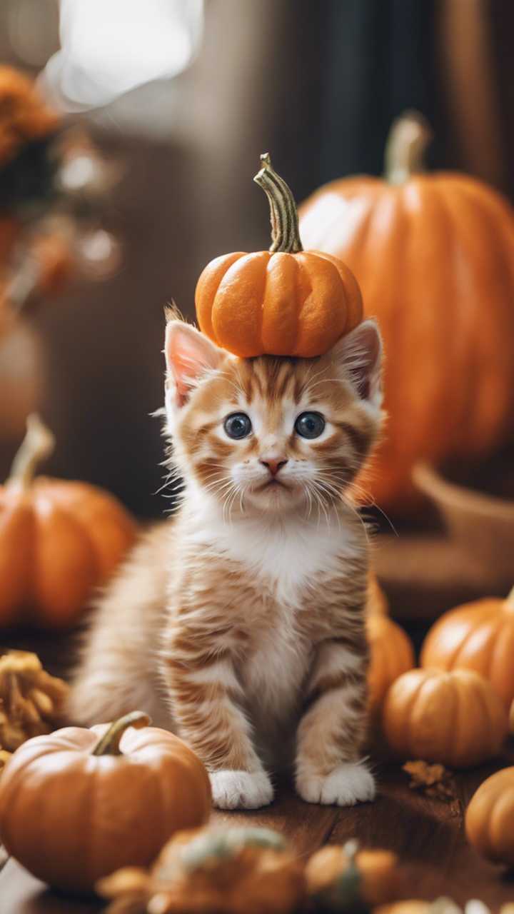 Halloween Orange Cat Wallpapers - Wallpaper Cave