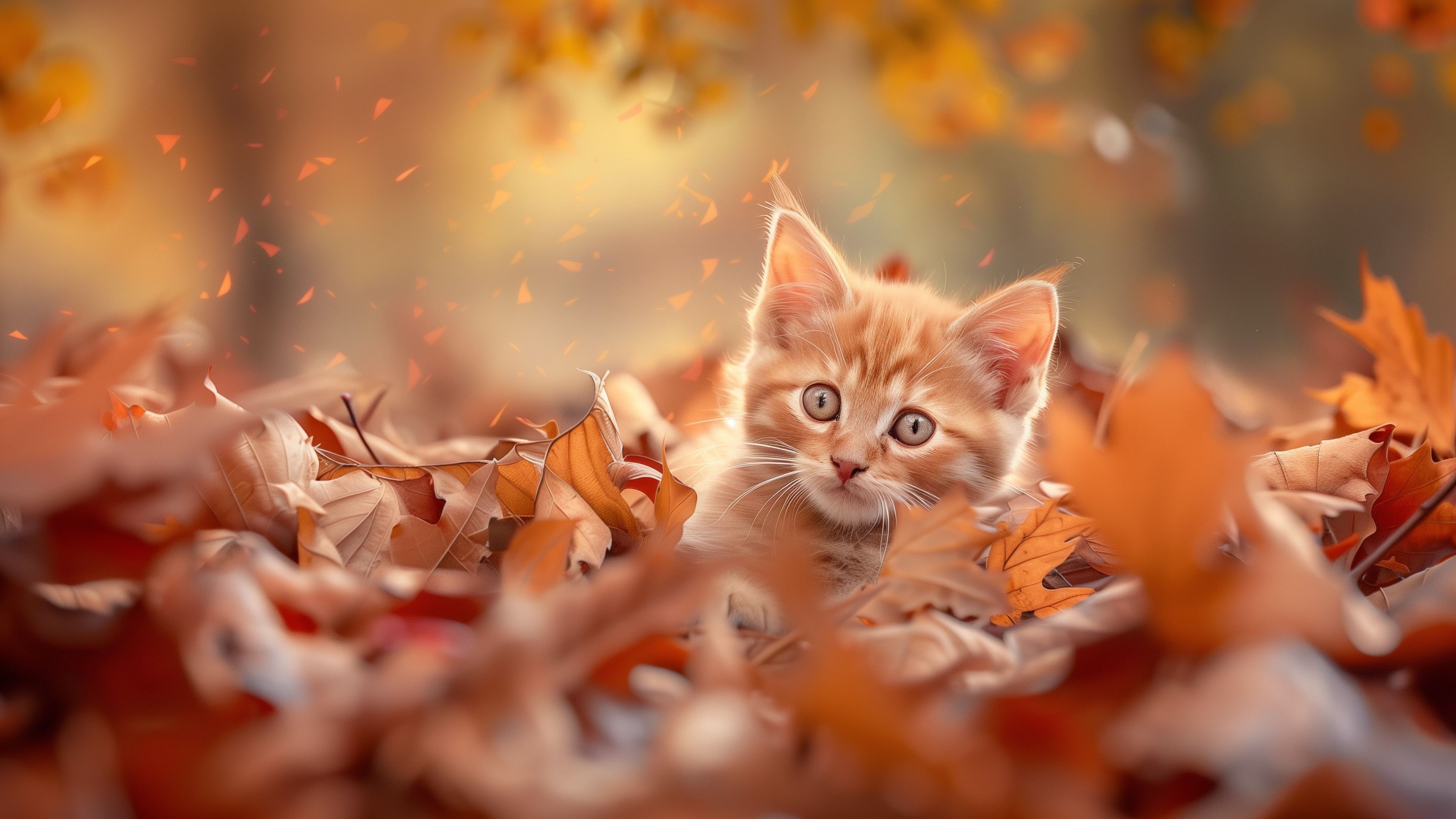 Cut Autumn Cats Wallpapers - Wallpaper Cave