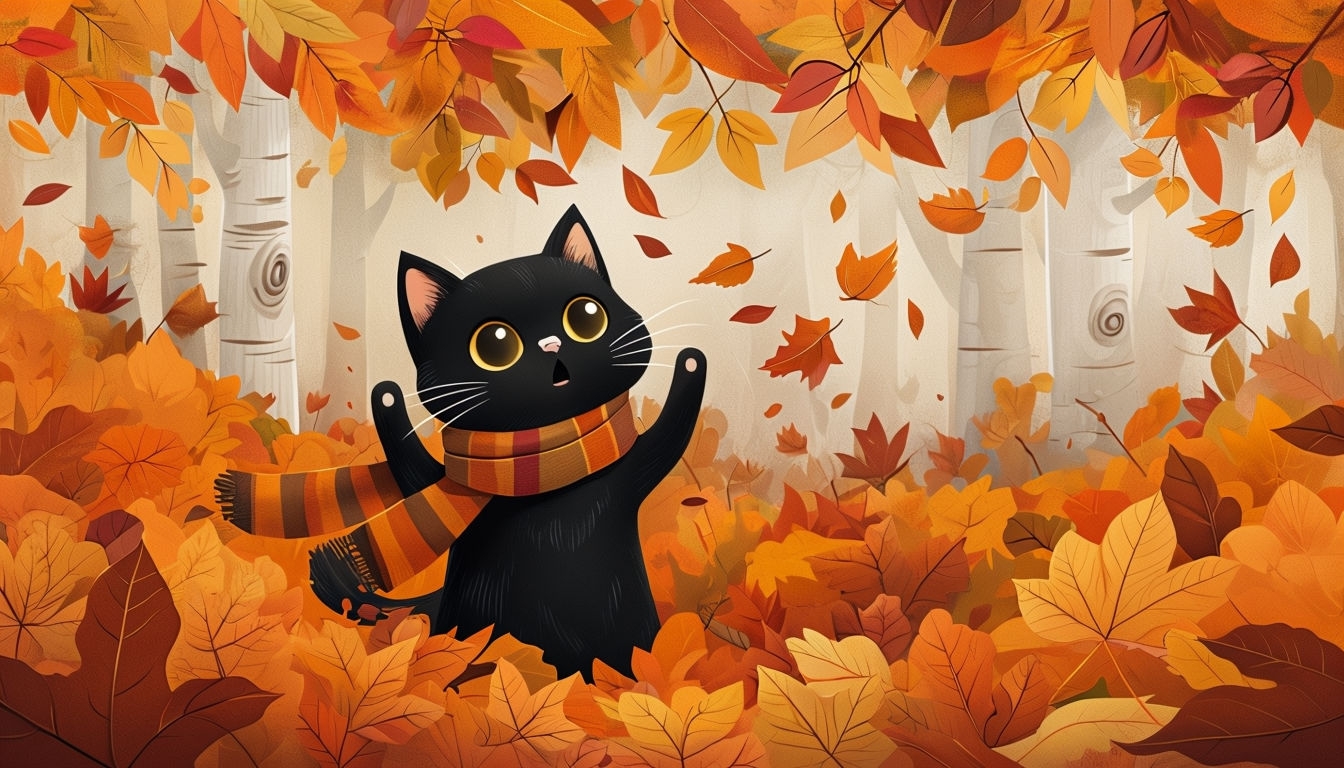 Cartoon Autumn Desktop Wallpapers - Wallpaper Cave