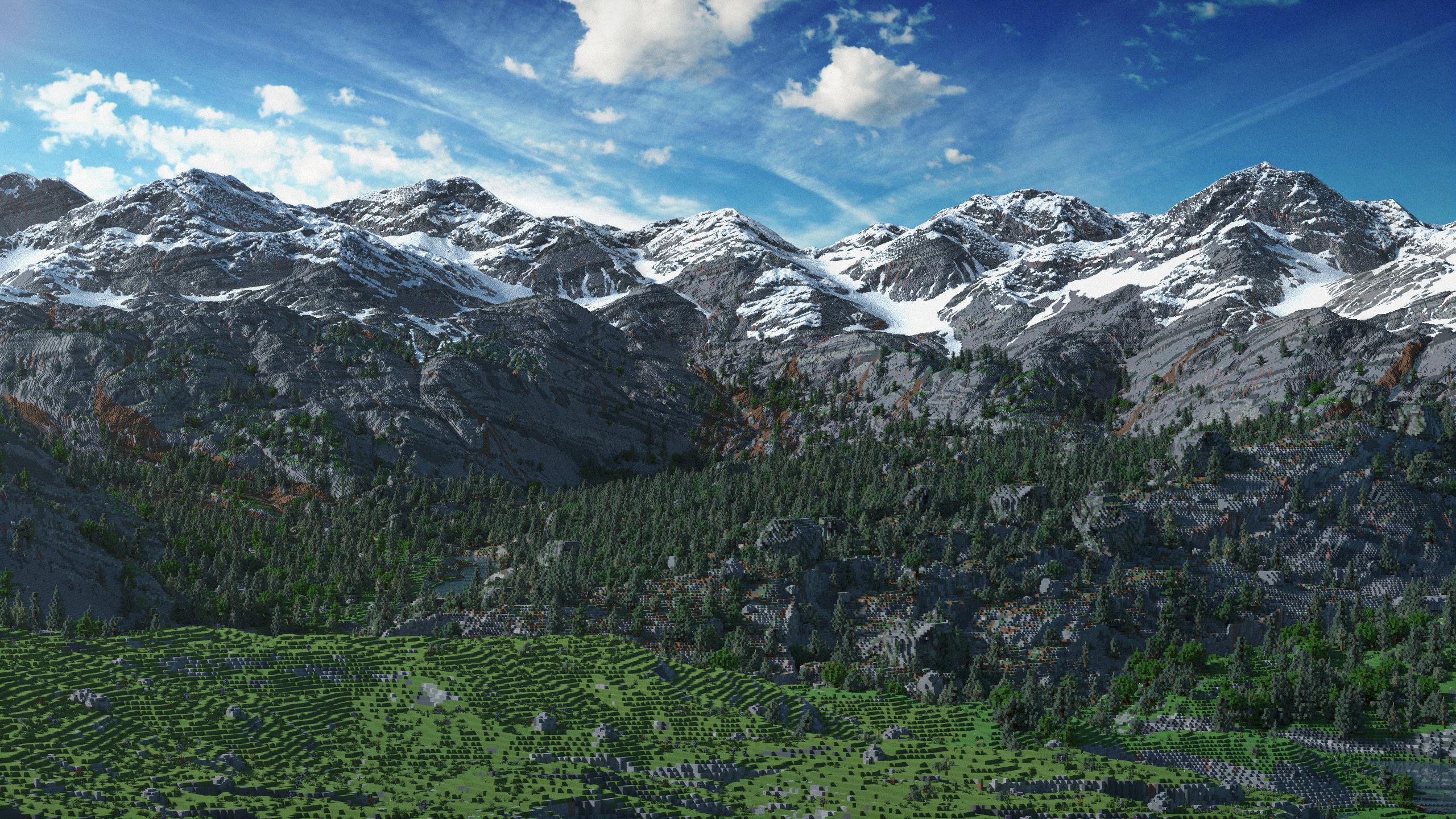 Minecraft Landscape 4k Wallpapers - Wallpaper Cave