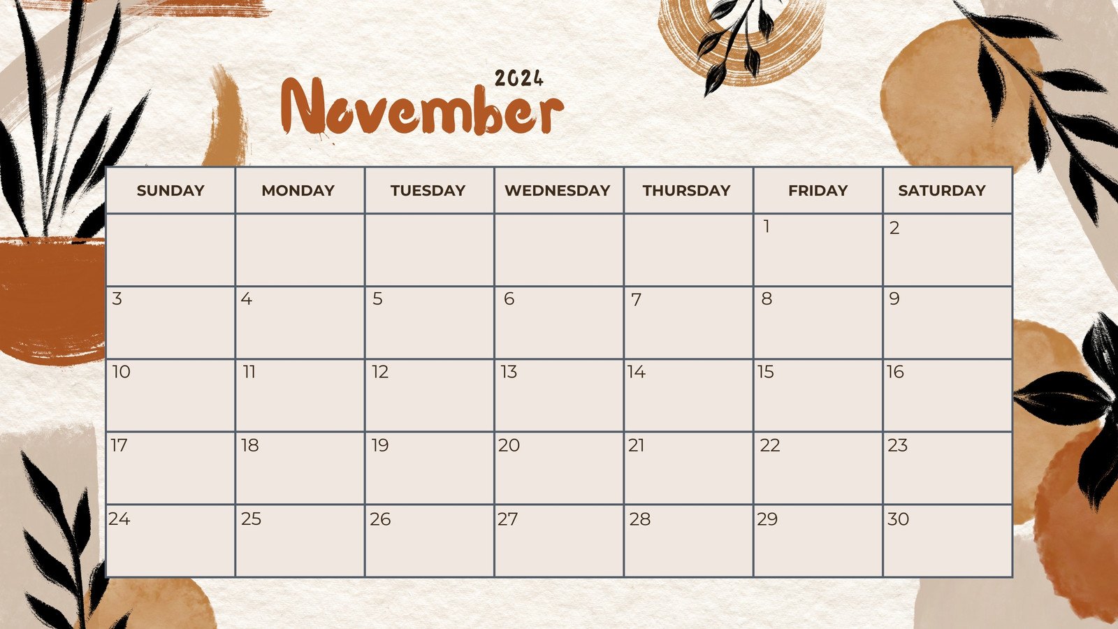 November 2024 Calendar Wallpapers - Wallpaper Cave