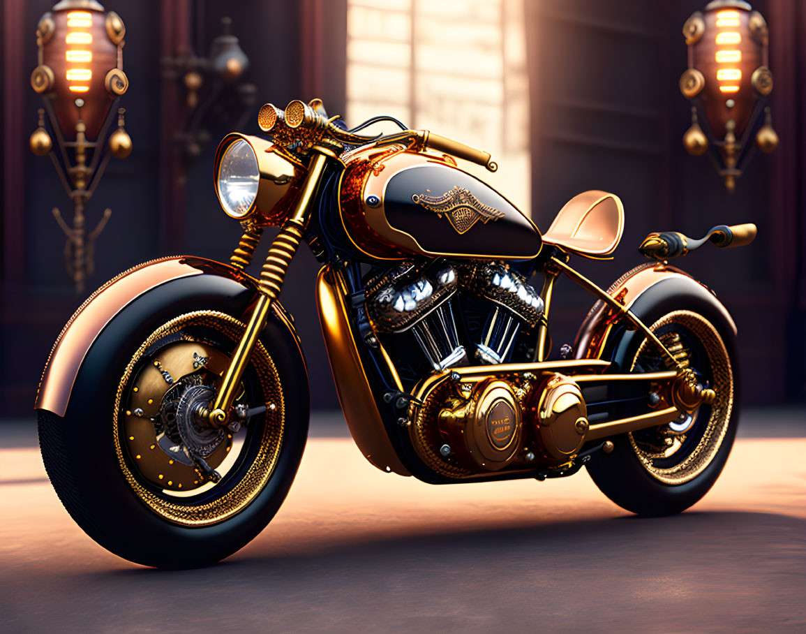 Gold Motorcycle Wallpapers - Wallpaper Cave