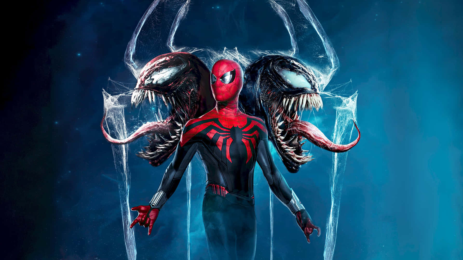 Spiderman Carnage Venom Tapet