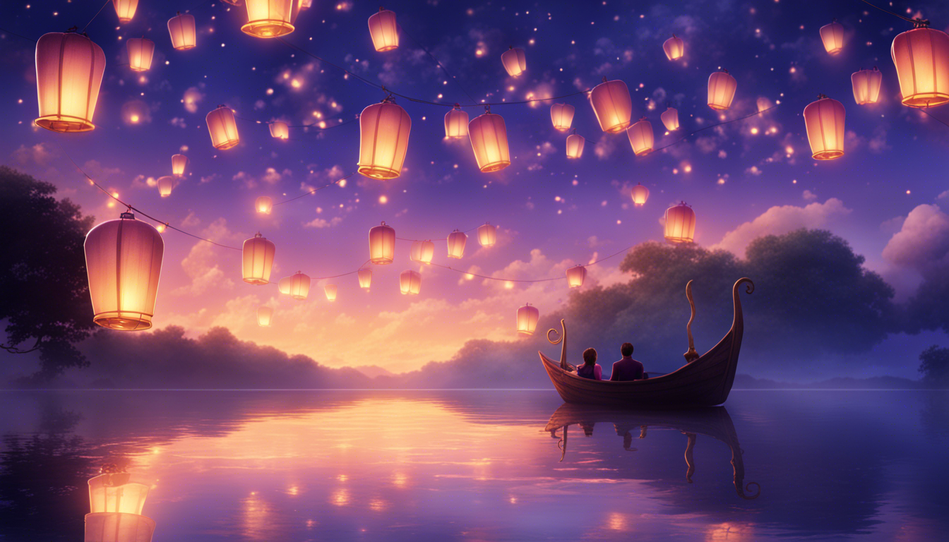Sky Lanterns Tangled Wallpaper 80 Sky Lanterns Overlays, Flying
