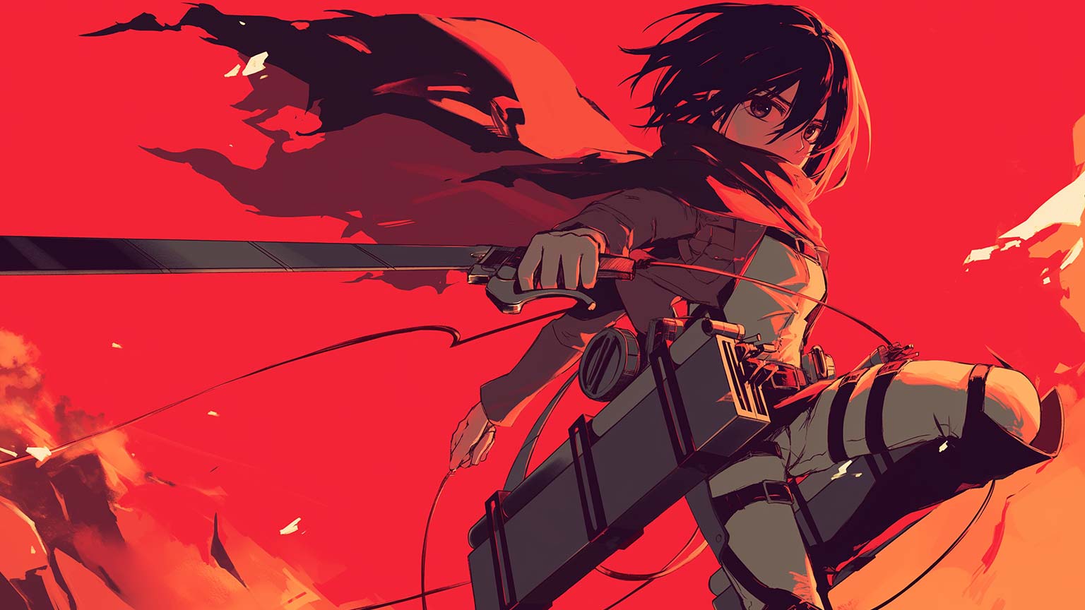 Mikasa Ackerman Desktop Wallpapers - Wallpaper Cave