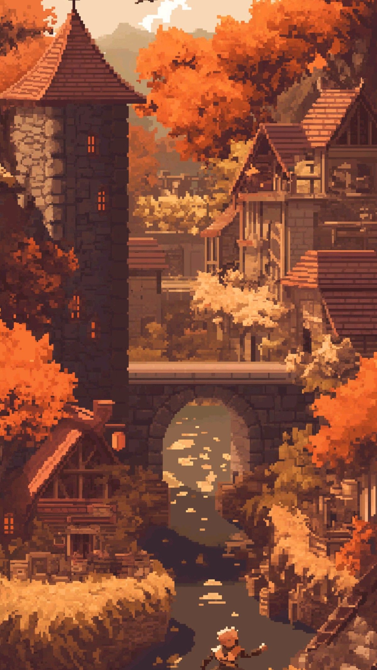 Autumn Pixel Art Phone Wallpapers - Wallpaper Cave