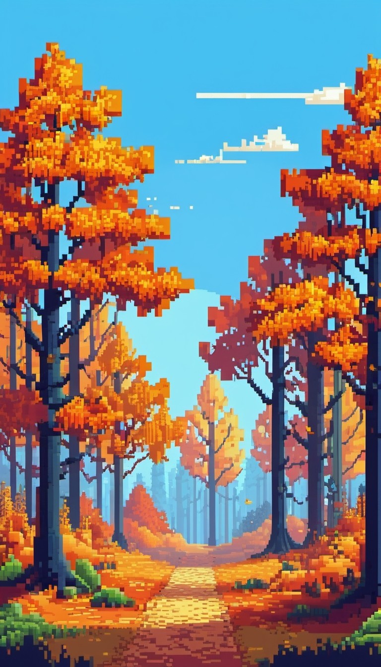 Autumn Pixel Art Phone Wallpapers - Wallpaper Cave