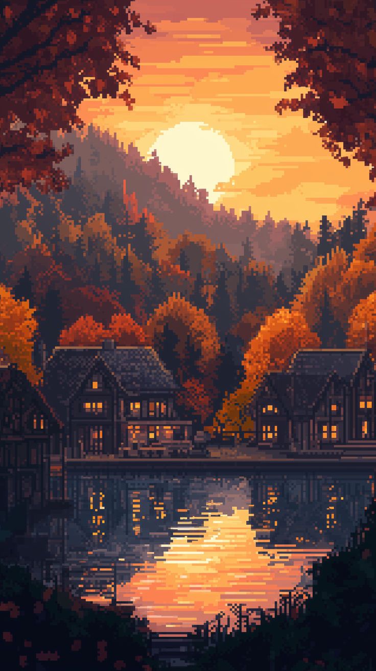 Autumn Pixel Art Phone Wallpapers - Wallpaper Cave